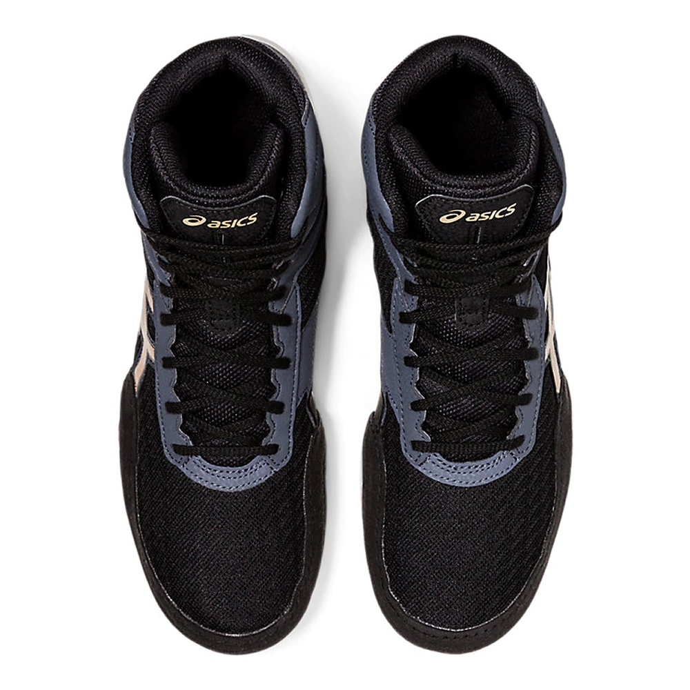 Asics Matflex 6 Wrestling Shoes - Black/Champagne - MMA Factory