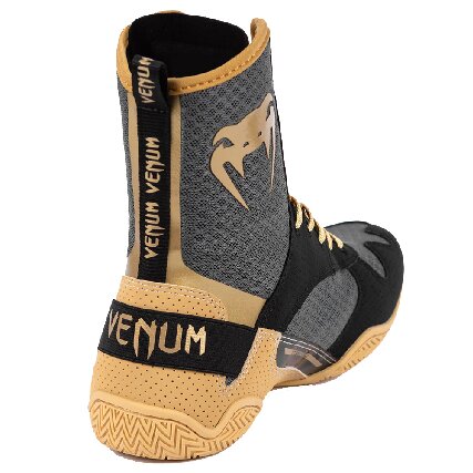 Venum Elite 2.0 Boxing Shoes - Black/ Beige - MMA Factory