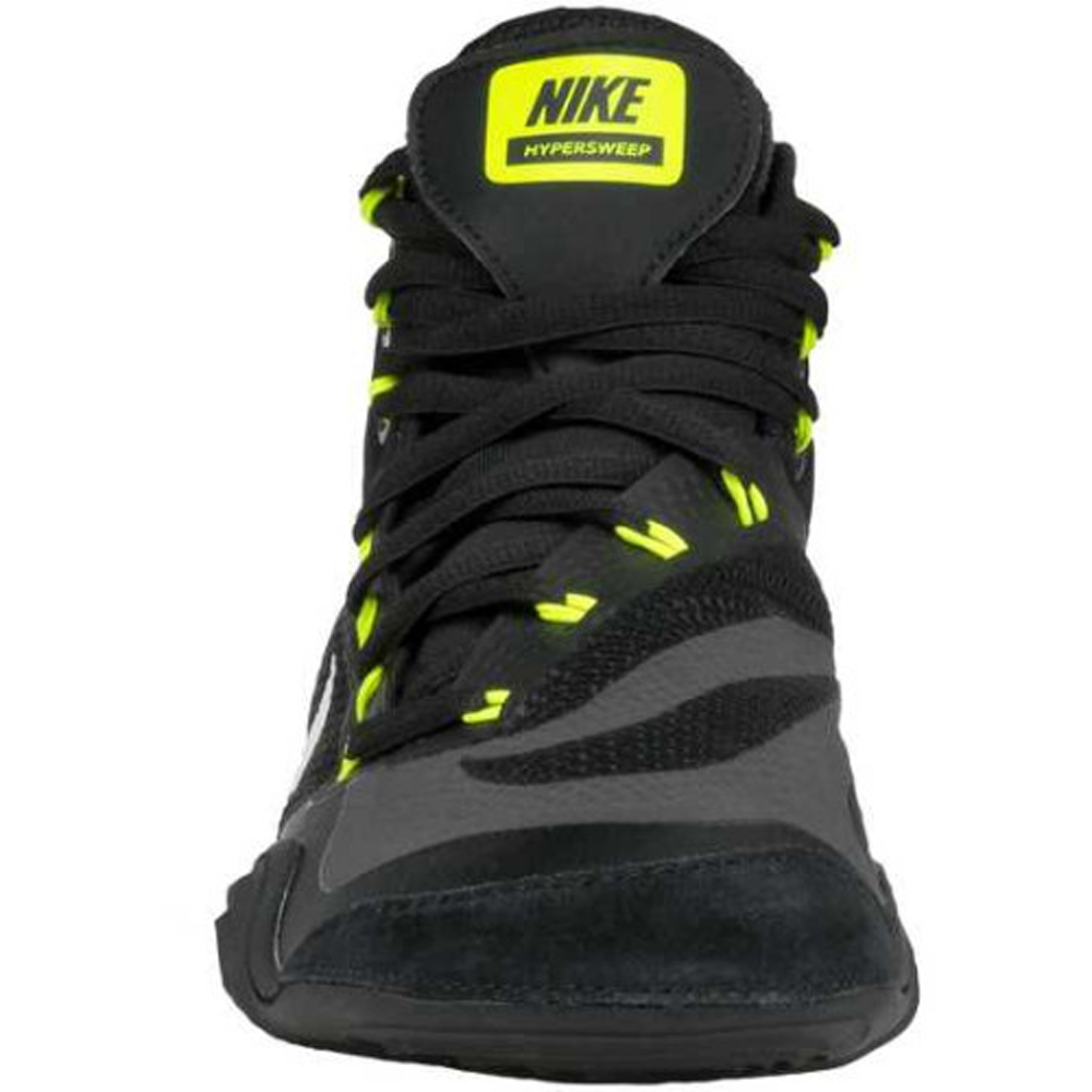 Nike Hypersweep Wrestling Shoes – Black/White/Volt - MMA Factory