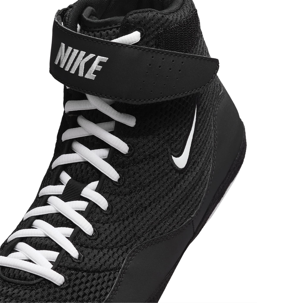 Nike Inflict 3 Wrestling Shoes - Black/White - MMA Factory