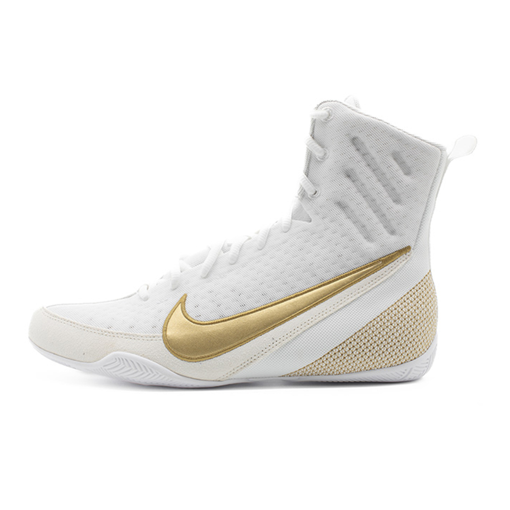 Nike Machomai 3 Boxing Shoe - White/Gold - MMA Factory